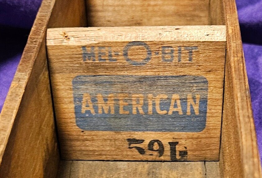 Vintage Cheese Box MEL-O-BIT Wooden - Etsy