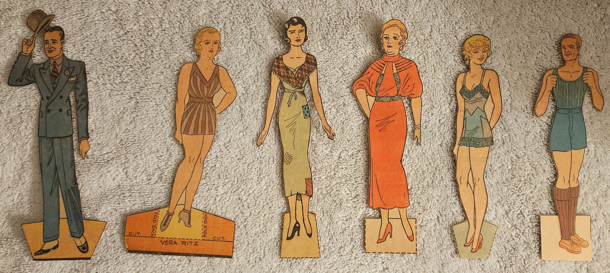 1930s NEWSPAPER Paper Dolls 30 Pieces - Etsy