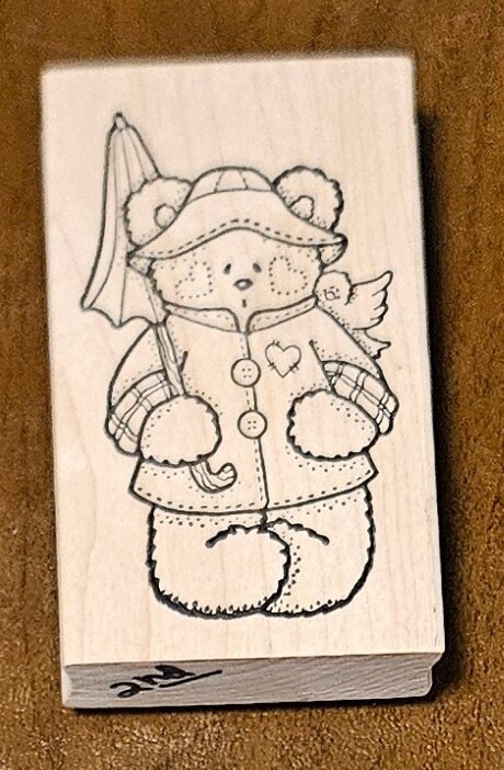 RAINY DAY BEAR Made by Darcie's Country Folk K-1367 - Etsy