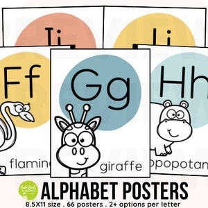 Alphabet Posters, Classroom Decor, ABC Posters, Bulletin Board ...