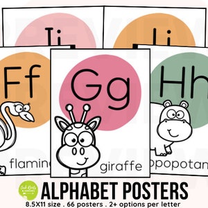 Alphabet Posters, Classroom Decor, ABC Posters, Bulletin Board ...