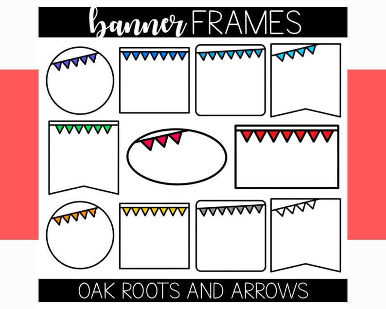 Banner Frames : Clip Art Set - Etsy