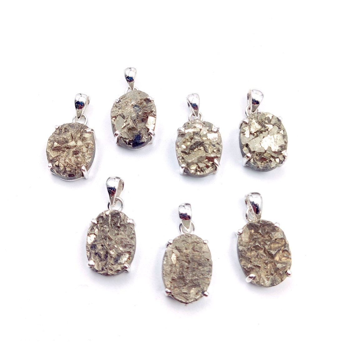 Natural Pyrite Pendant Raw Pyrite Stone Pendant Fashion - Etsy