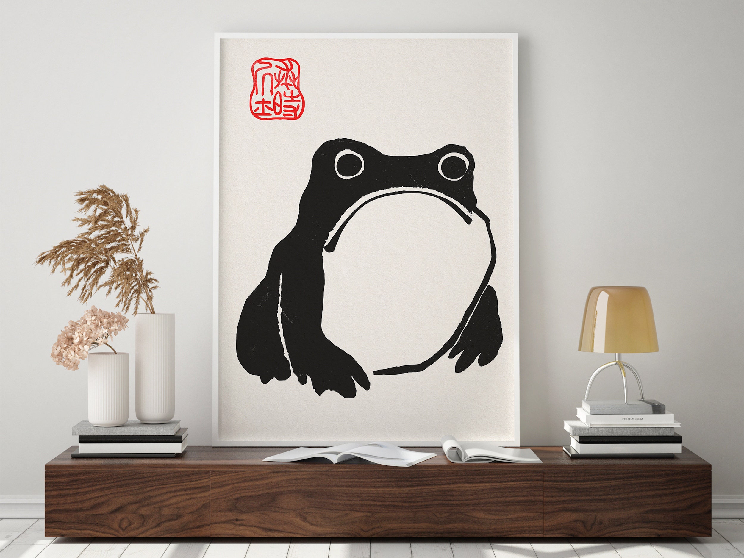 The Grumpy Toad by Matsumoto Hoji, Japan Poster, Vintage Print ...