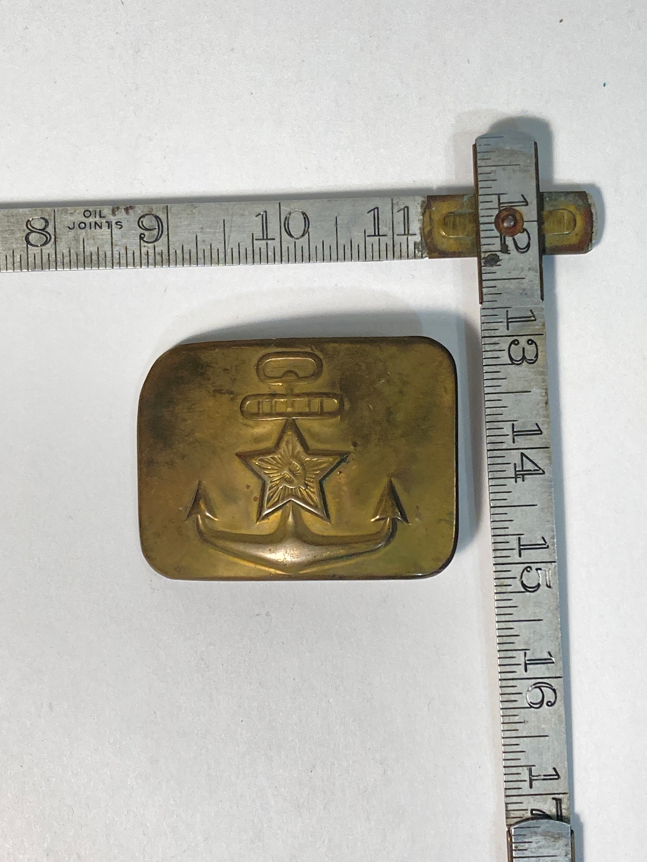 Russian Navy Belt Buckle Soviet Navy Belt Buckle Brass Belt Buckle-used ...