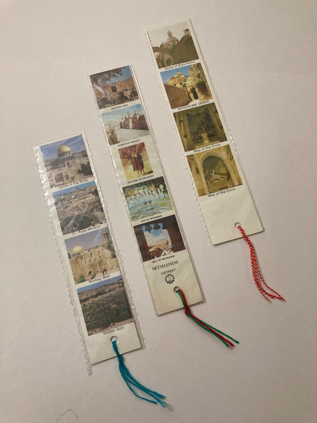 Flowers From the Holy Land Bookmarks Lot of Three3 Different Bookmarks ...