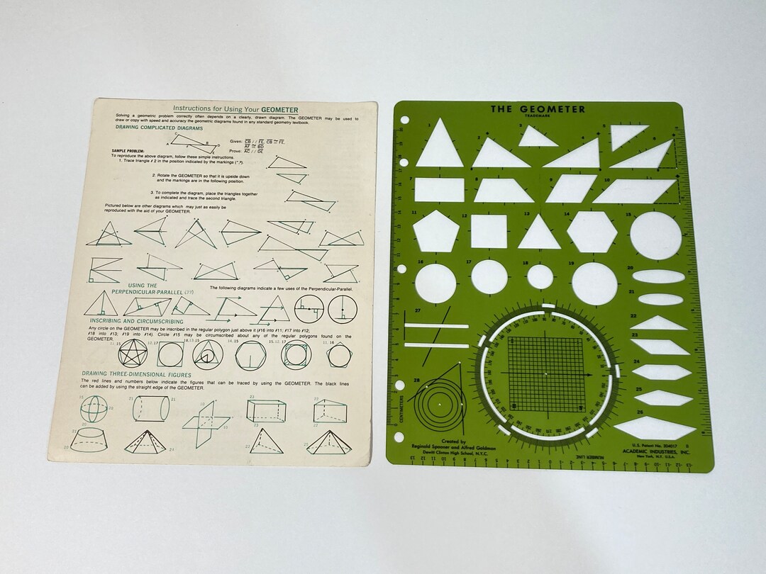 The Geometer Original Instructions Geometric Diagrams - Etsy