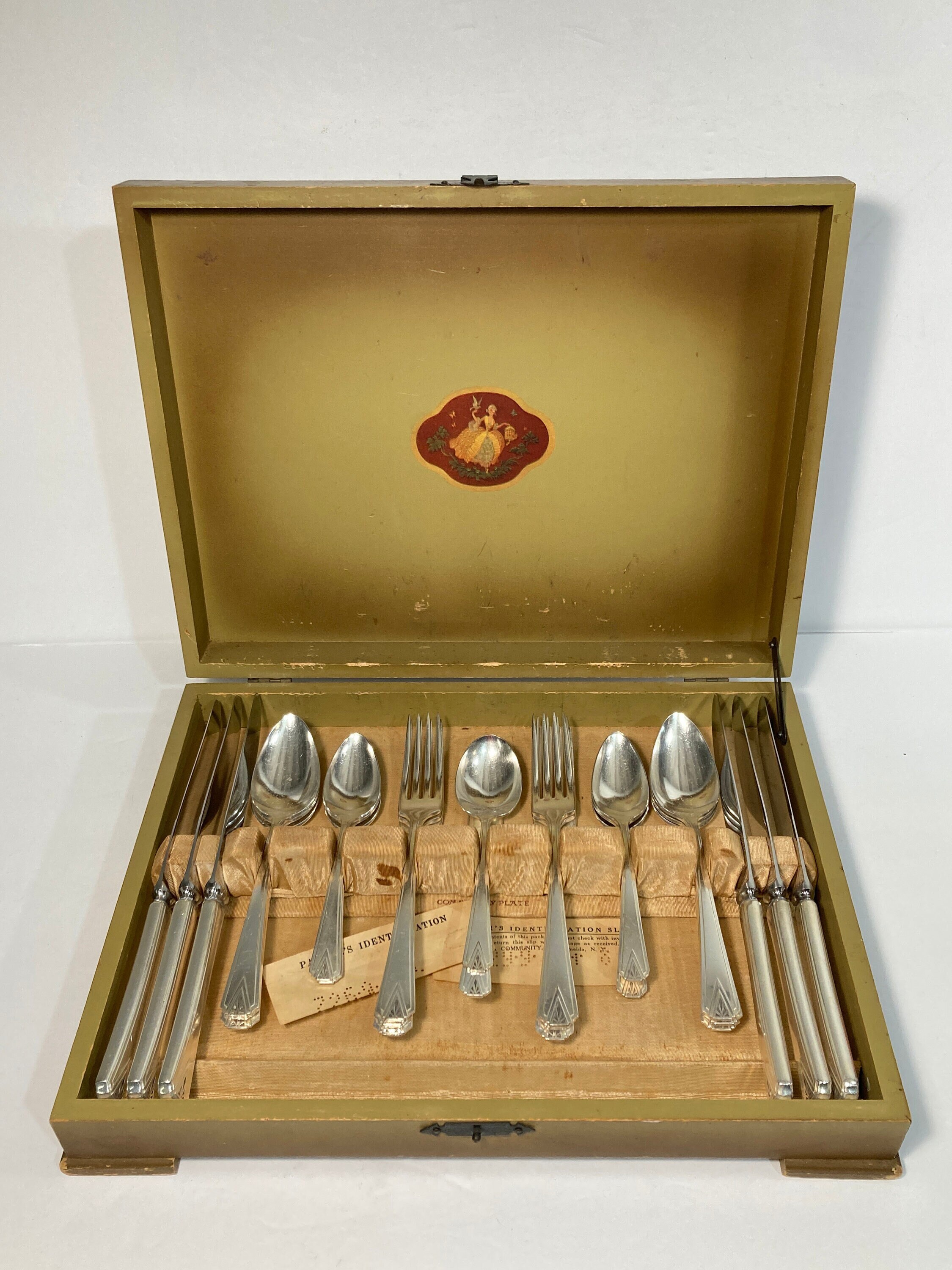 DEAUVILLE, Community Plate ONEIDA Silver Plate Lot of 26 Pieces ...