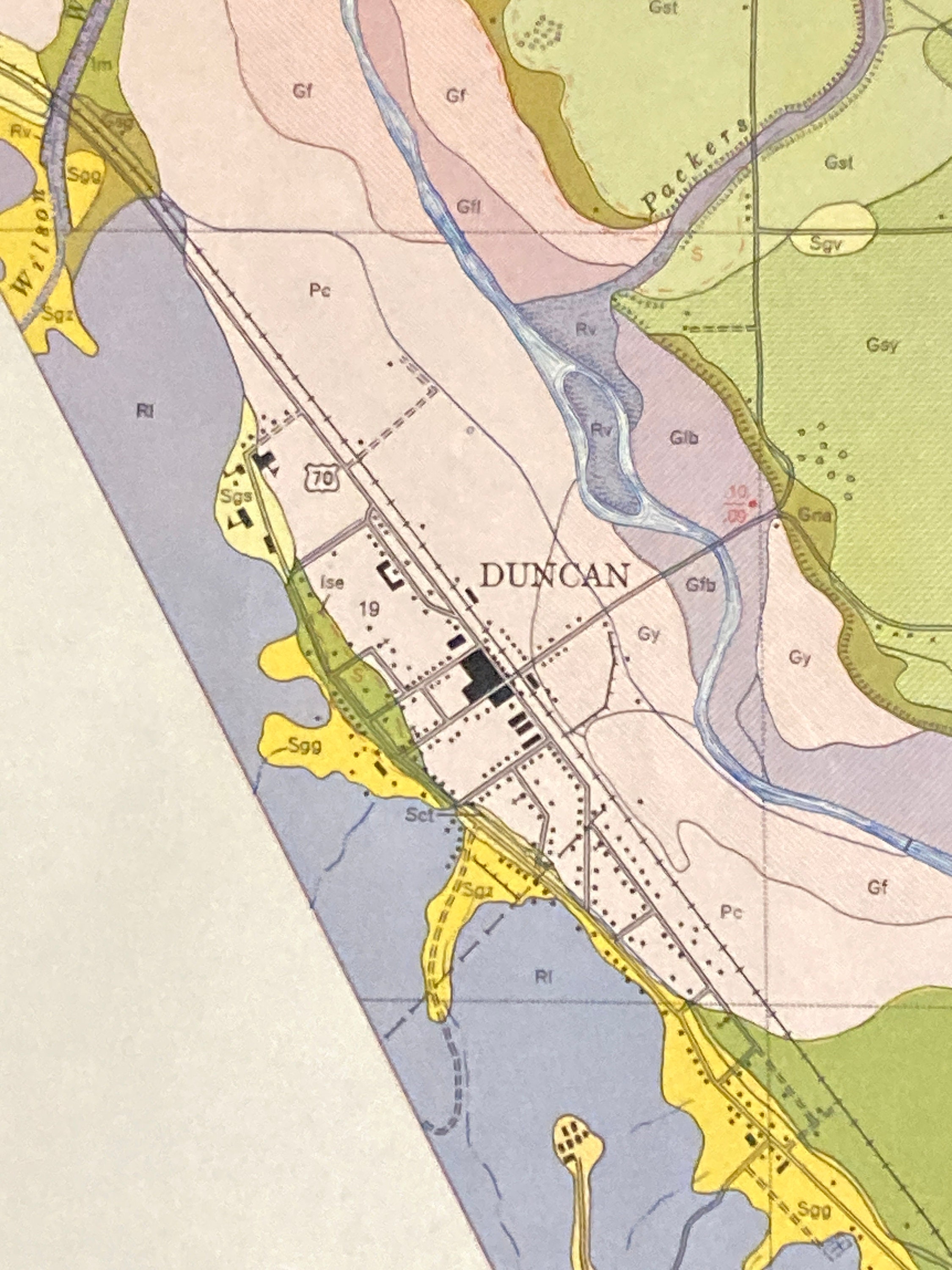 DUNCAN AREA, Arizona and New Mexico, Soil Map Edit Run Sheet Series ...