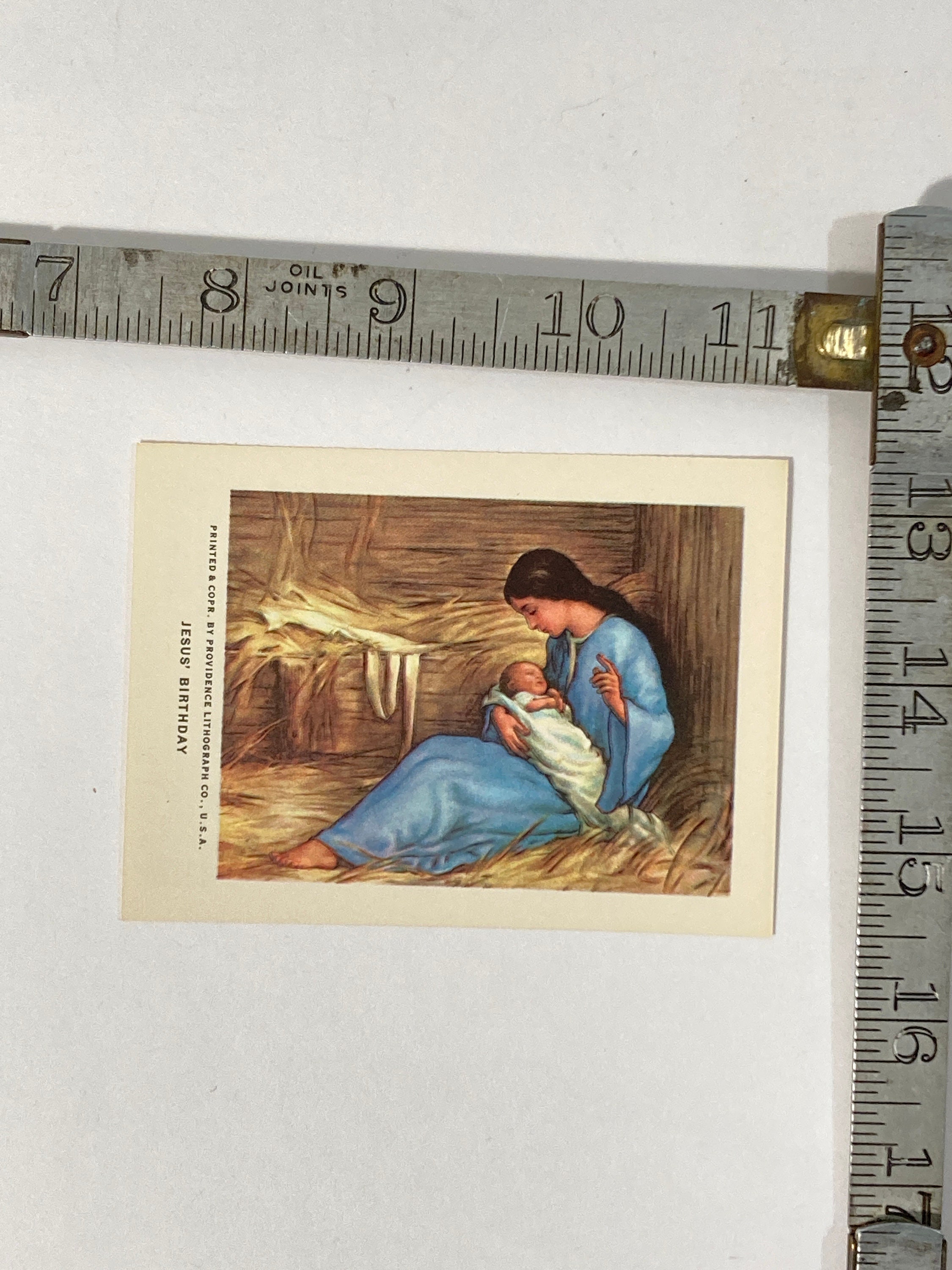 Bible Picture Cards Jesus' Birthday Providence Lithograph Co ...