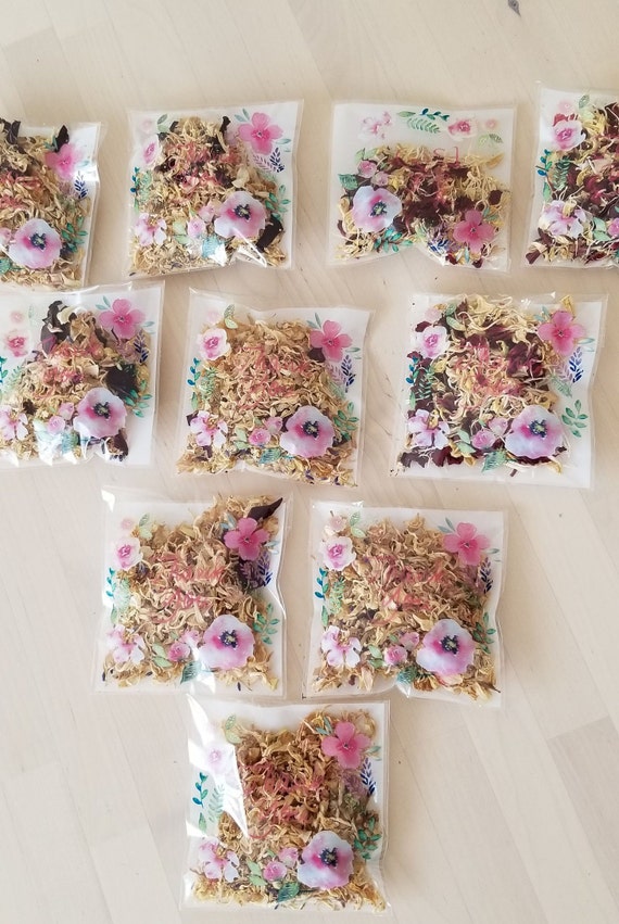 10 Sachets Sustainable Biodegradable 100% Natural Dried - Etsy