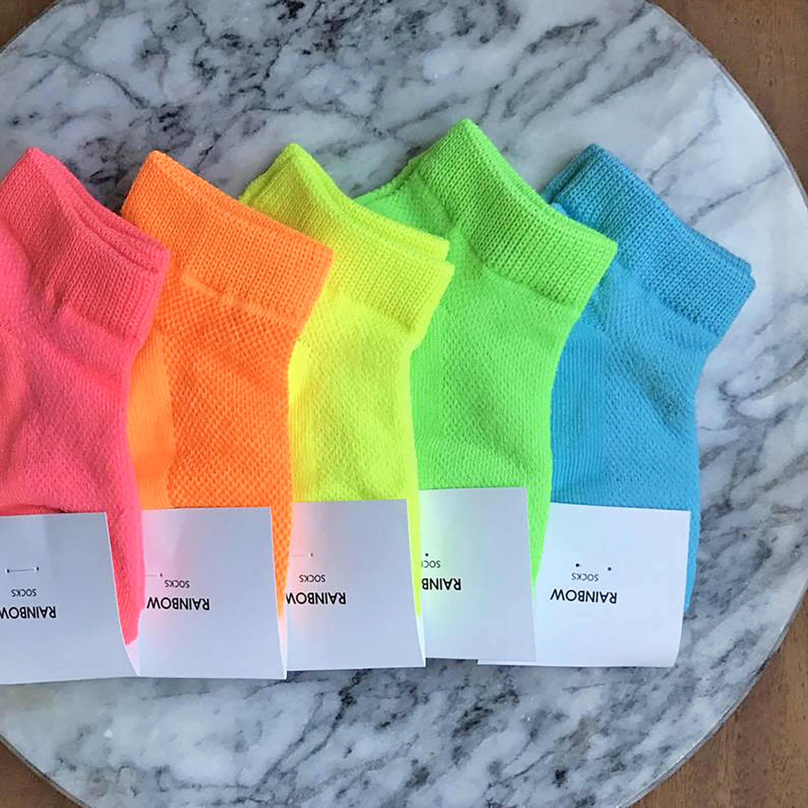 Set of 5 Kids Neon ANKLE Grip Socks Fluorescent Bright | Etsy