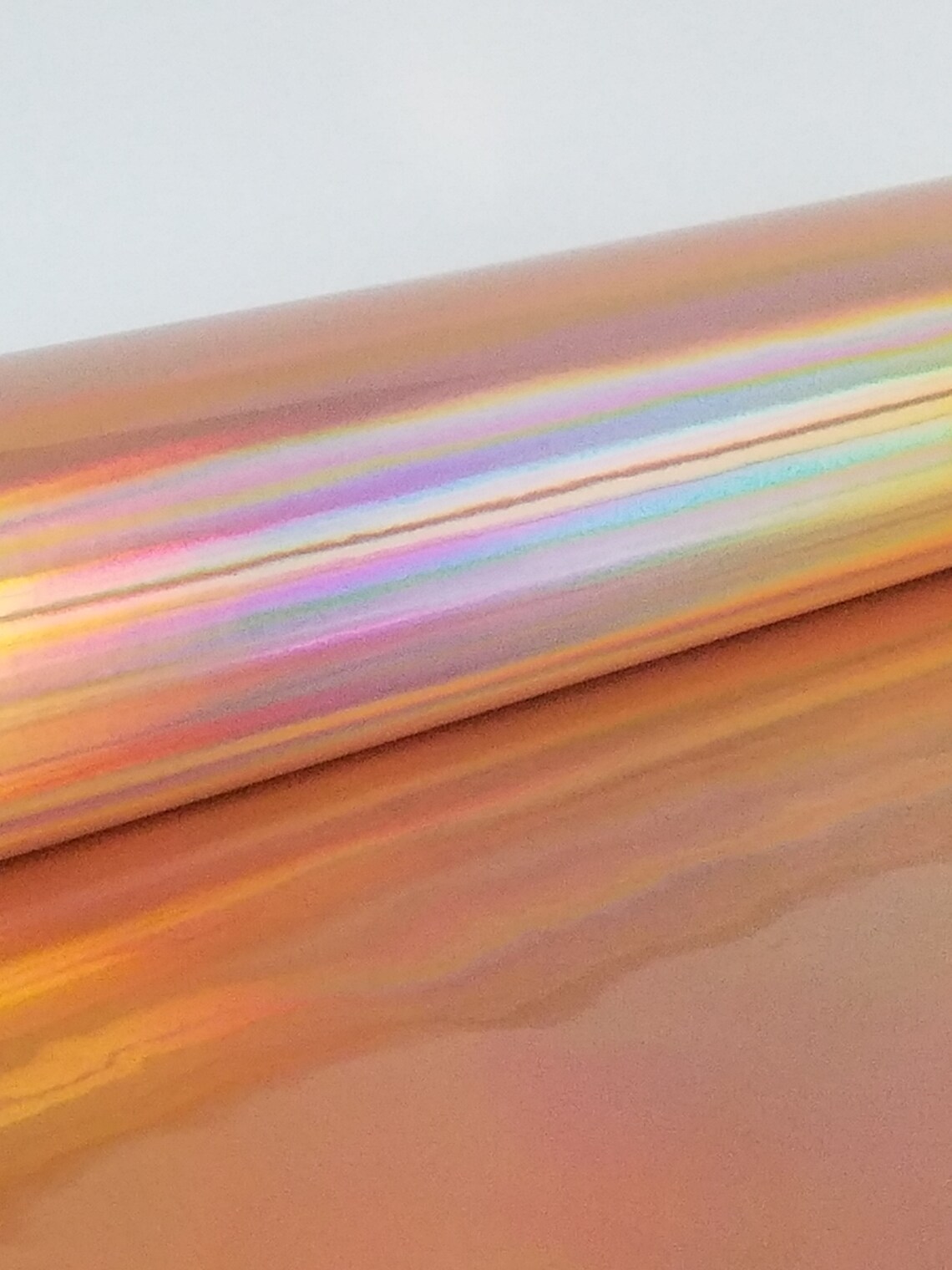 Holographic rose gold/Rose gold shimmer/21 x 30 cm faux | Etsy