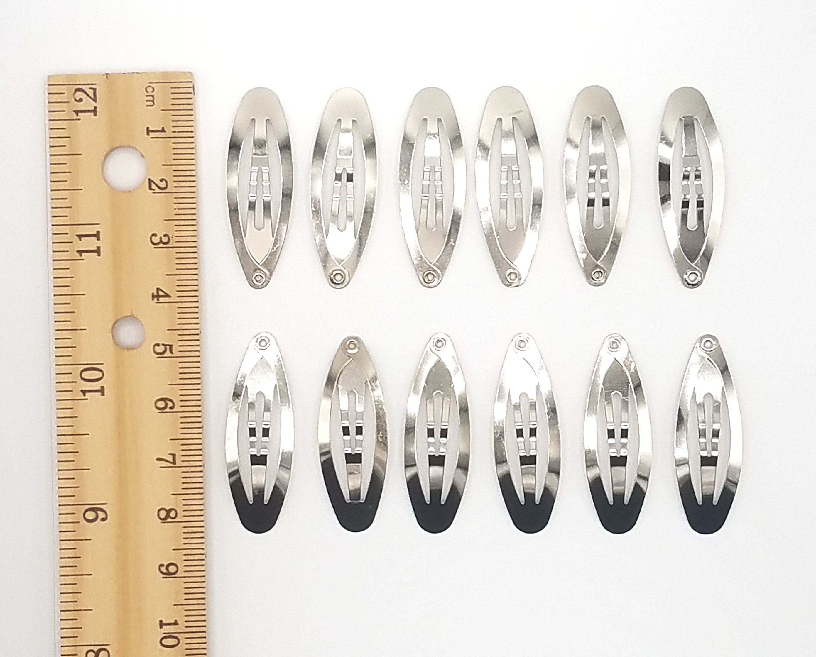 40mm/4cm oval snap clips/12 pcs/Oval snap clip/hair bow | Etsy