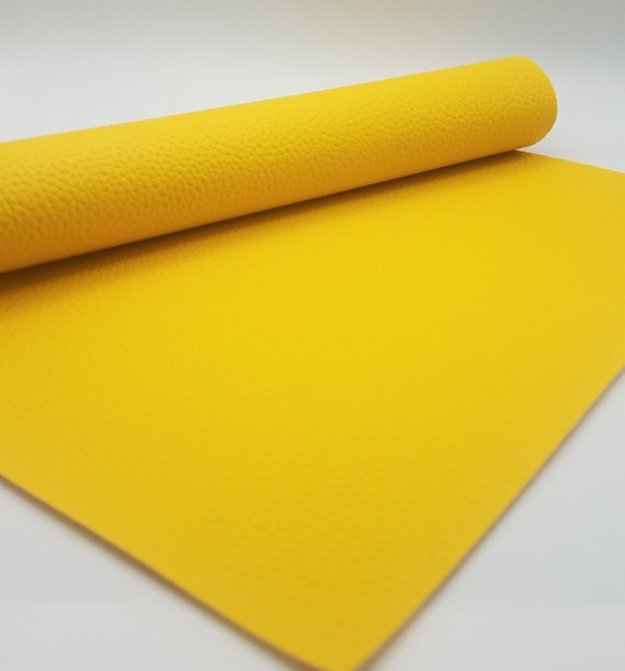 Matte yellow large grain litchi/21X30 cm/Pebble leather/Solid | Etsy