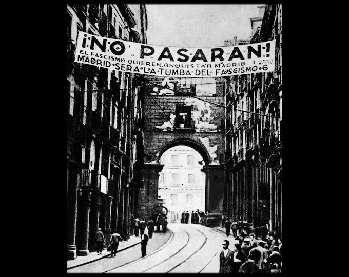 No Pasarán Facsimile of a Poster From Madrid, 1937 Meaning they Shall ...