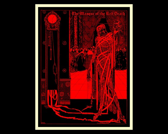 Edgar Allan Poe Masque of the Red Death 1842 Pamphlet | Etsy
