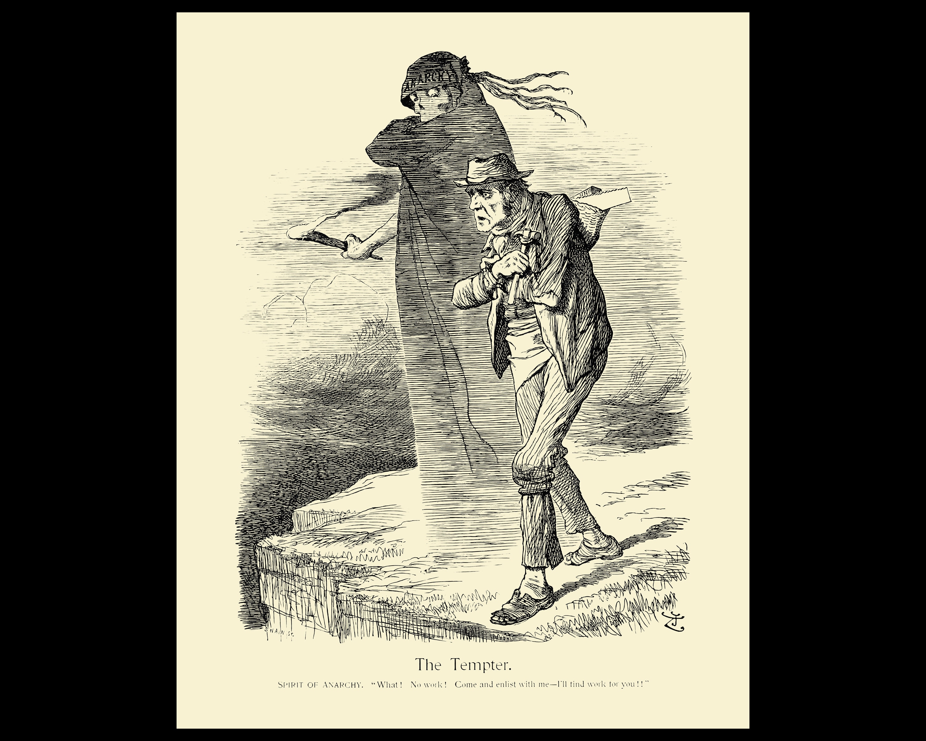 The Tempter 1890s John Tenniel's Unintentional Propaganda | Etsy