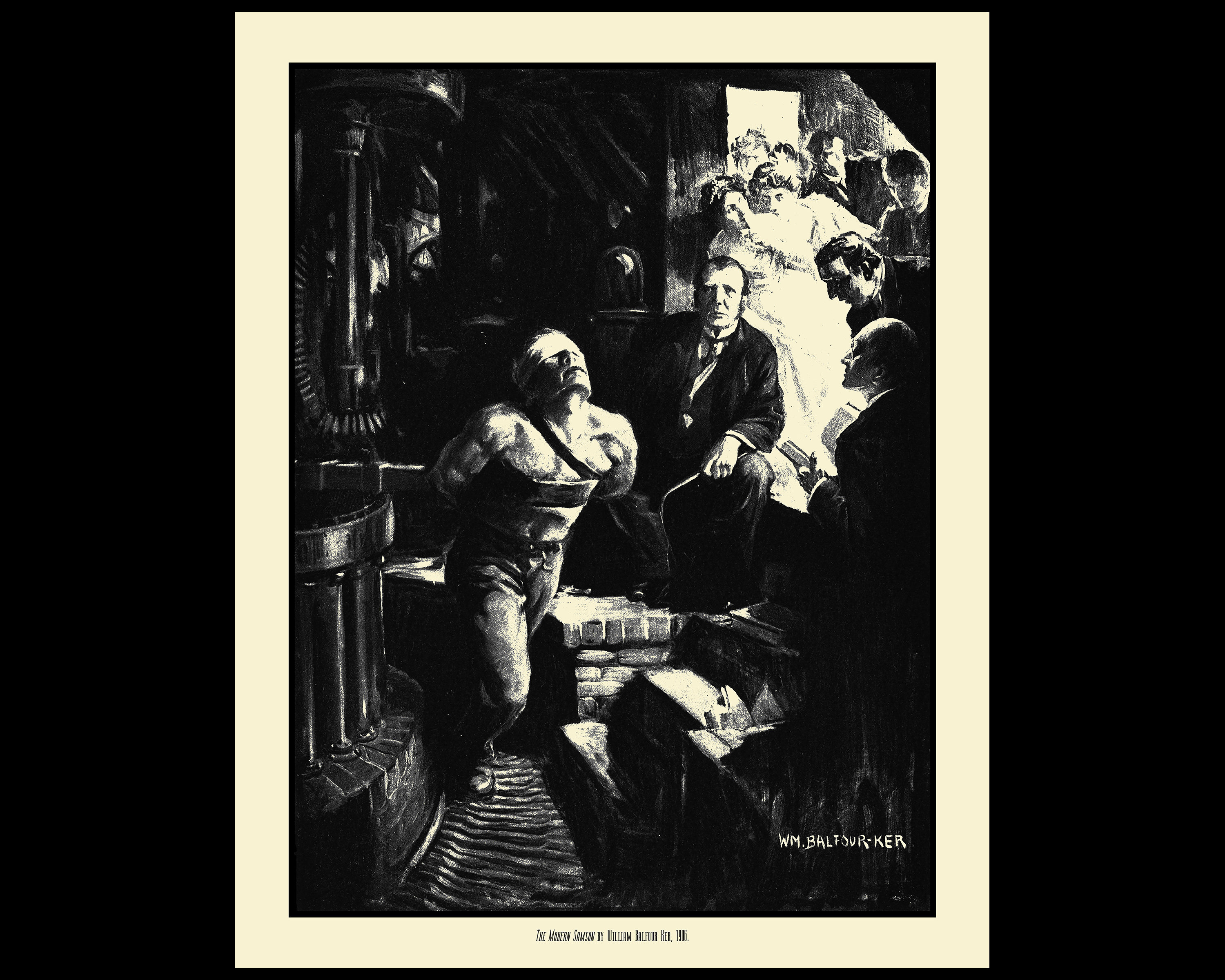 William Balfour Ker the Modern Samson 1906 8x10 Print the | Etsy