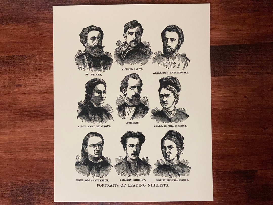 Portraits of Leading Nihilists - Poster 8x10 - Russian Nihilism ...