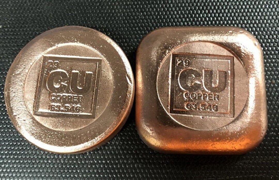 10+ Oz Hand Poured Pnwsilverco Copper Round & Square Pucks - .999 ...