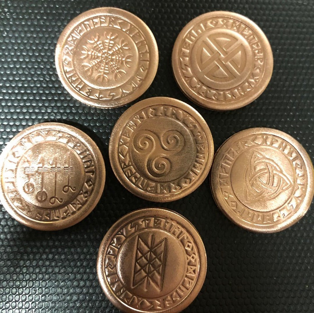 EDC .999 Copper Bullion Rune Coins - Set #2 - Etsy