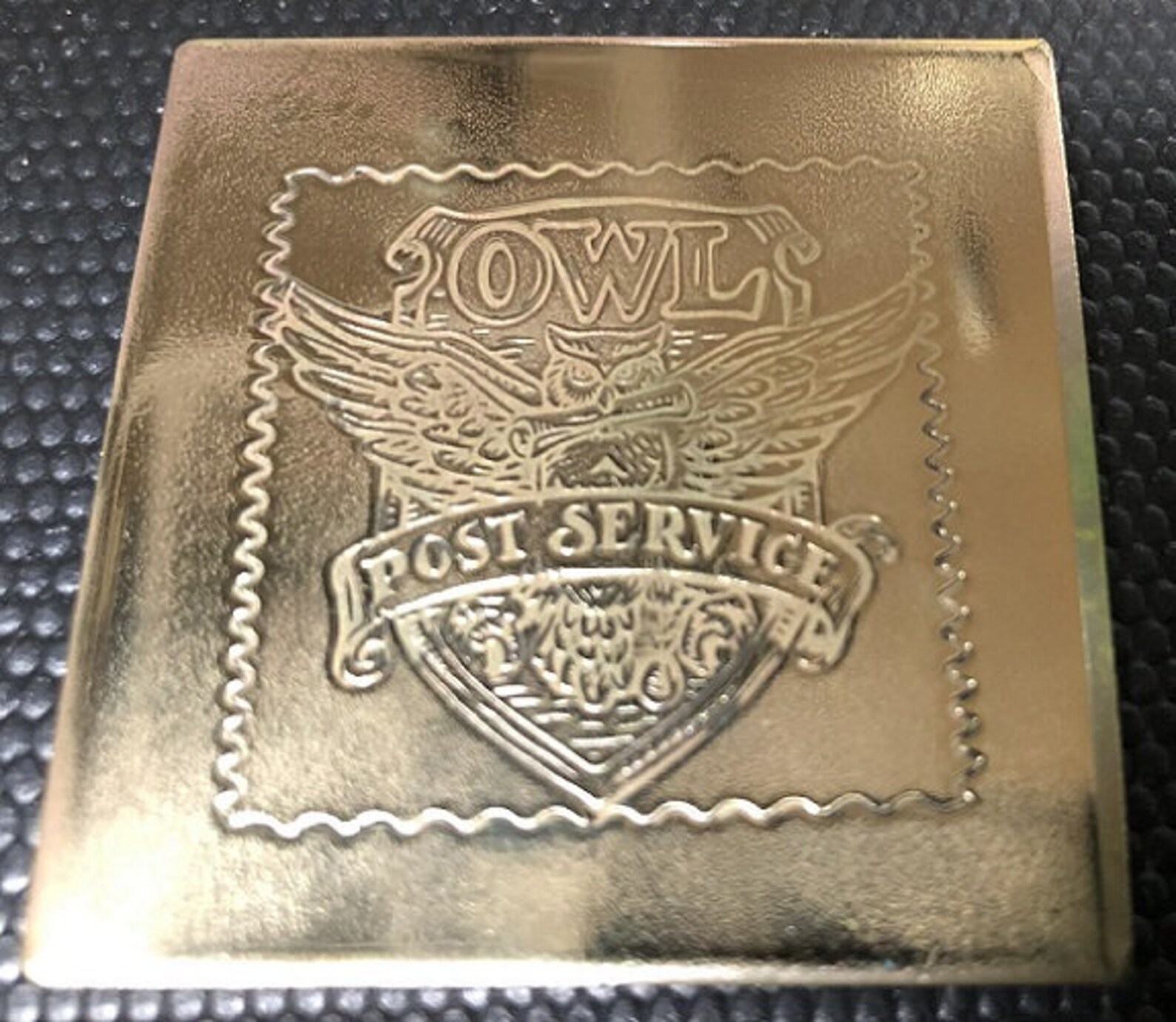 HP Themed Owl Stamp Available in .999 Copper & Brass - Etsy