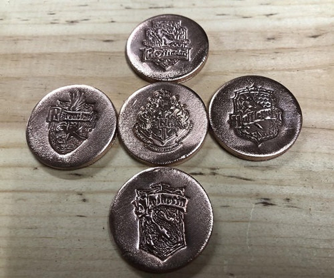 EDC .999 Copper Bullion Harry Potter House Crest Coins - Etsy