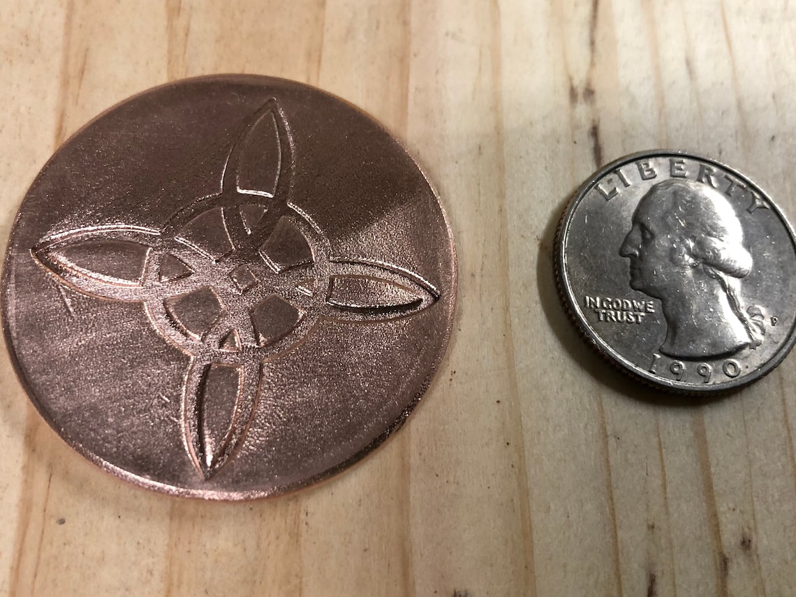 1 oz Witchs Knot Witchs Charm EDC Copper Bullion Coin | Etsy