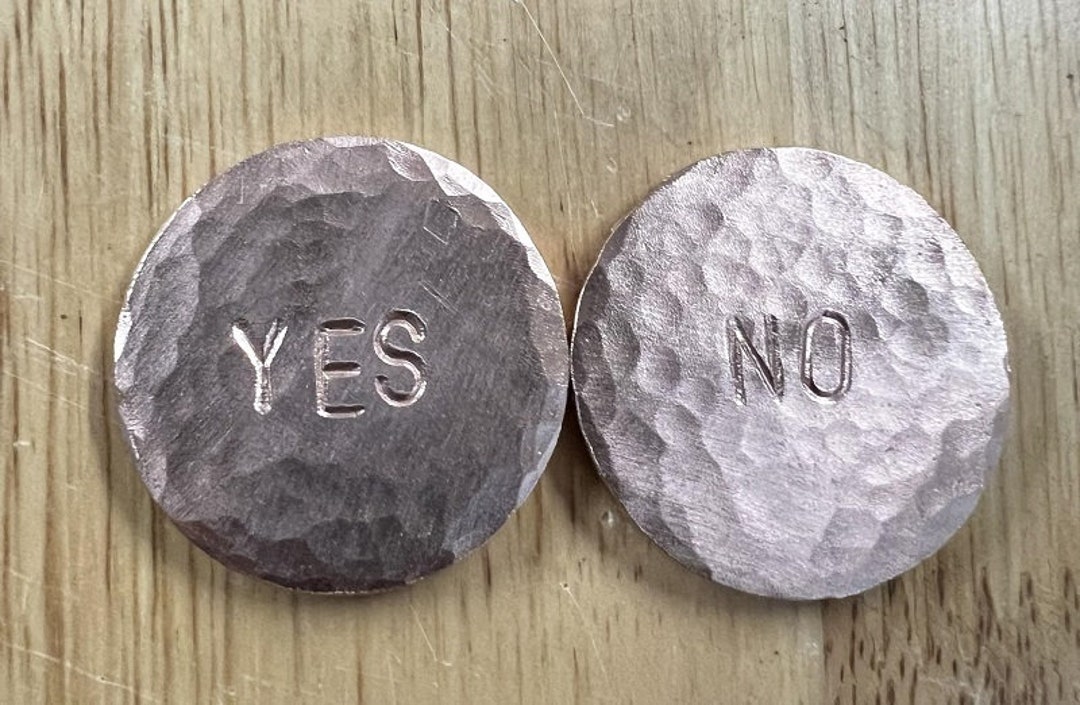 EDC .999 Copper Bullion Yes / No Coins - Etsy