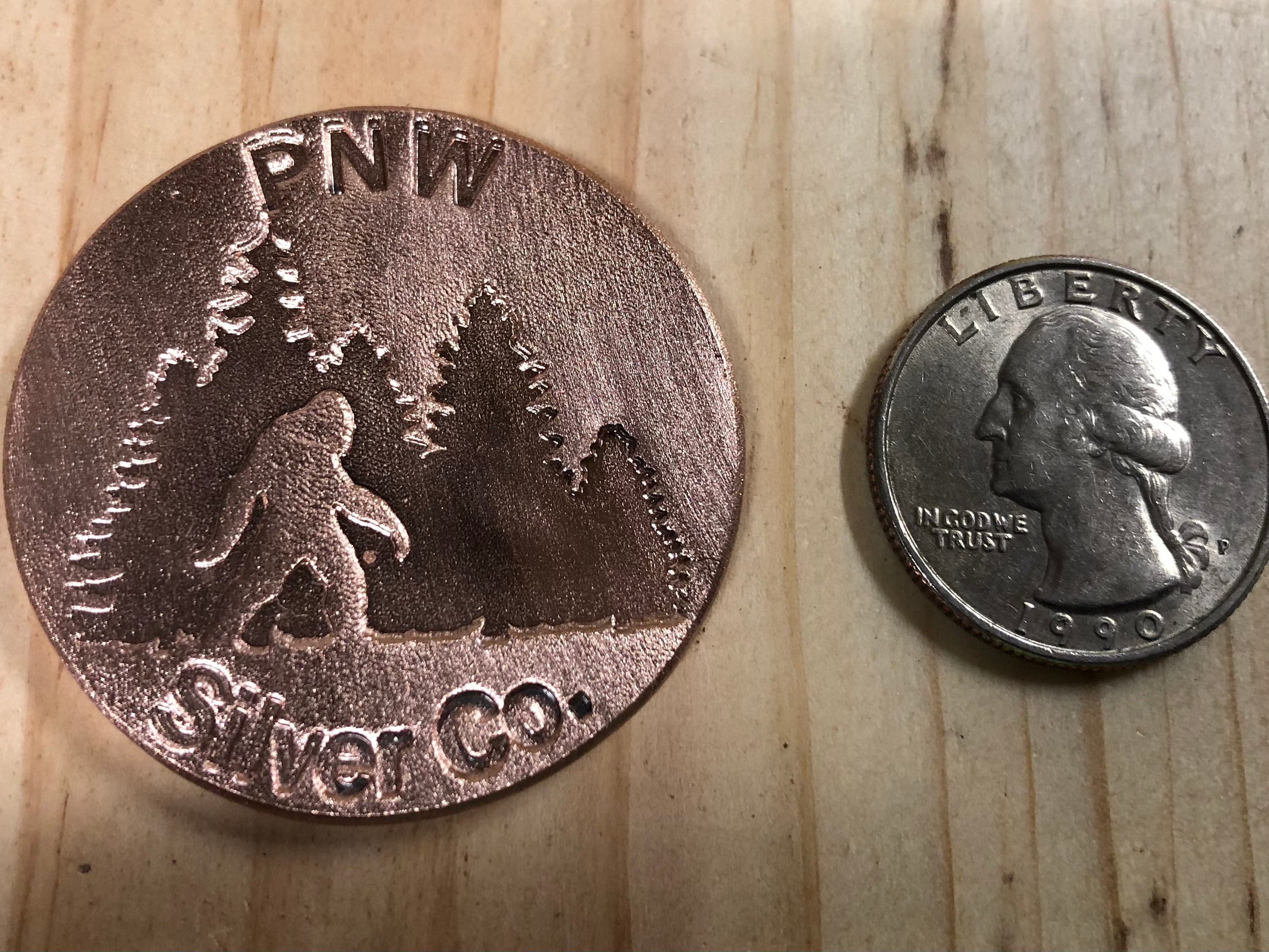 1 oz PNW Silver Co EDC Copper Bullion Coin | Etsy