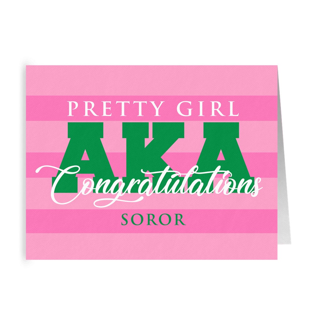 Congratulations Pretty Girl Cards Aka Inspired | Etsy