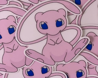 Mew Sticker Water Proof, Weather Proof, Vinyl Sticker Decal, Gifts for ...