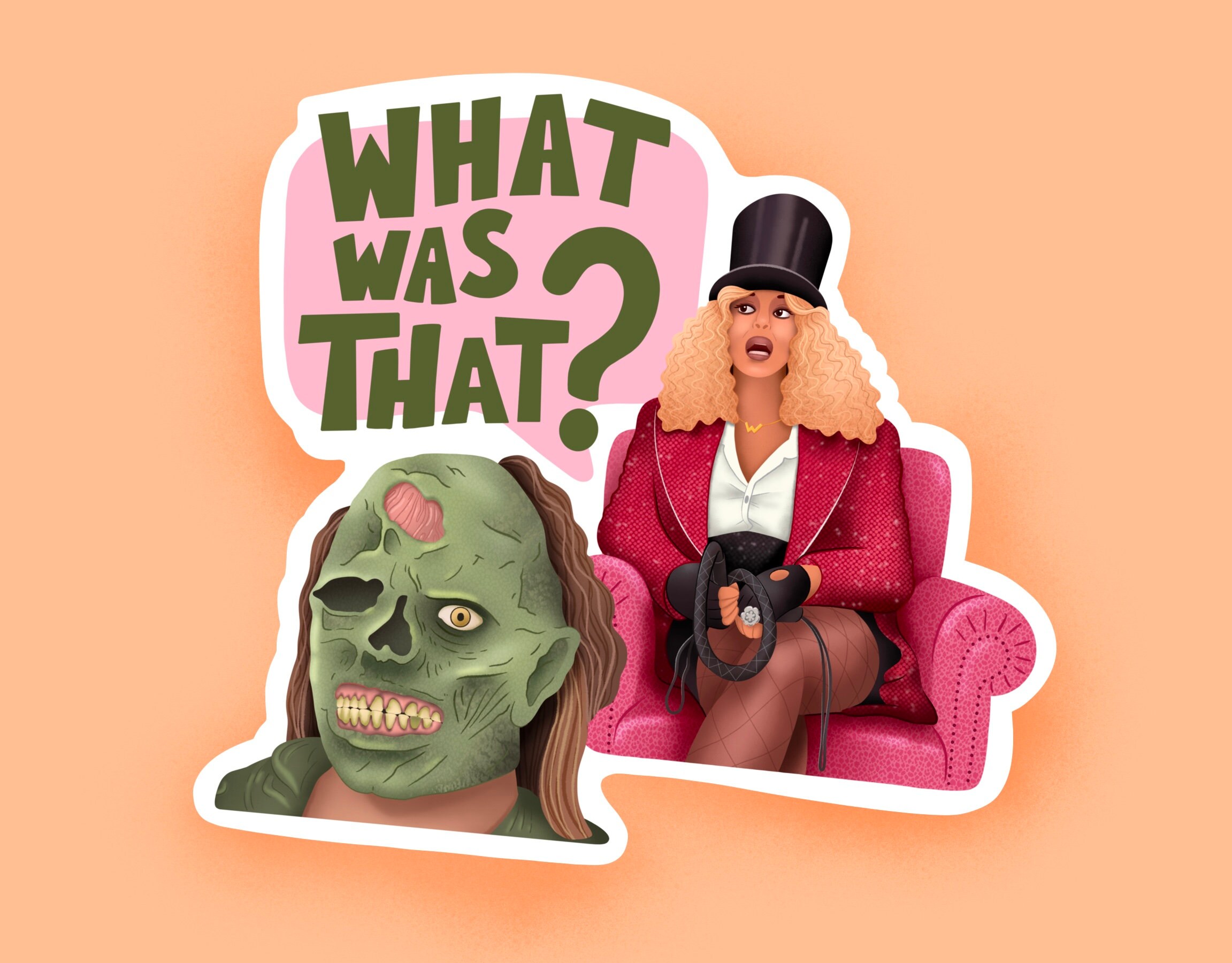 What Was That STICKER Wendy Fan Art & Pop Culture Gift - Etsy