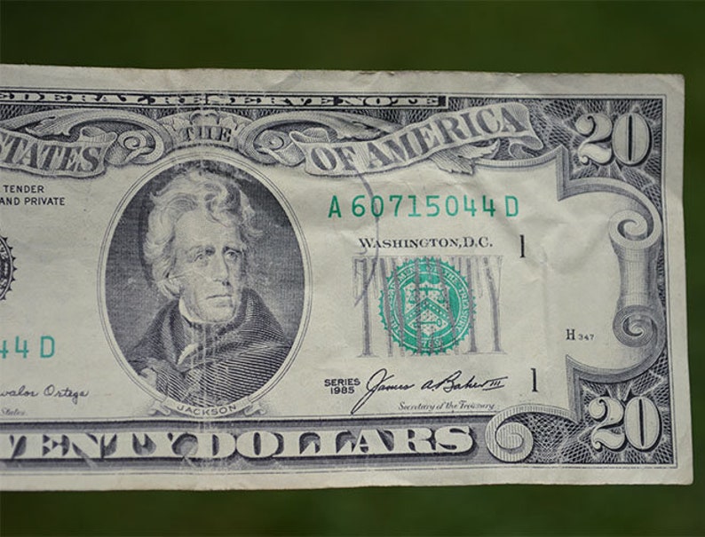 Vintage Twenty Dollar Bill 1985 US Collectible Currency Rare | Etsy