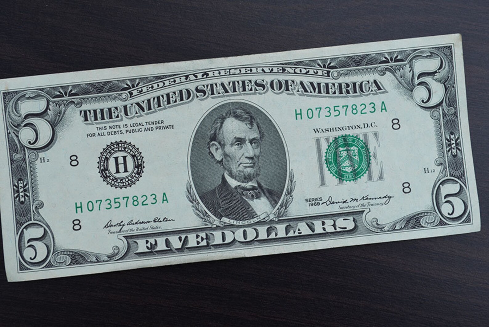 1969 Rare Five Dollar Bill Old 5 Dollar Banknote US Etsy 1969-rare-five-dollar-bill-old-5-dollar-banknote-us-etsy