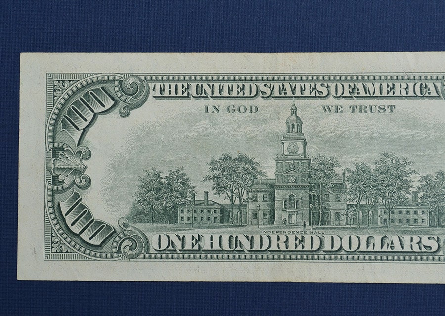 1969 Vintage 100 Dollar Star Bill Miscut Error Very Rare - Etsy