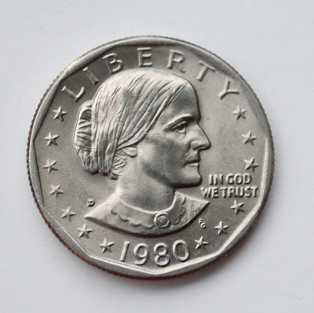 1980-D Susan B Anthony One Dollar Coin, Collectible Rare Coin - Etsy