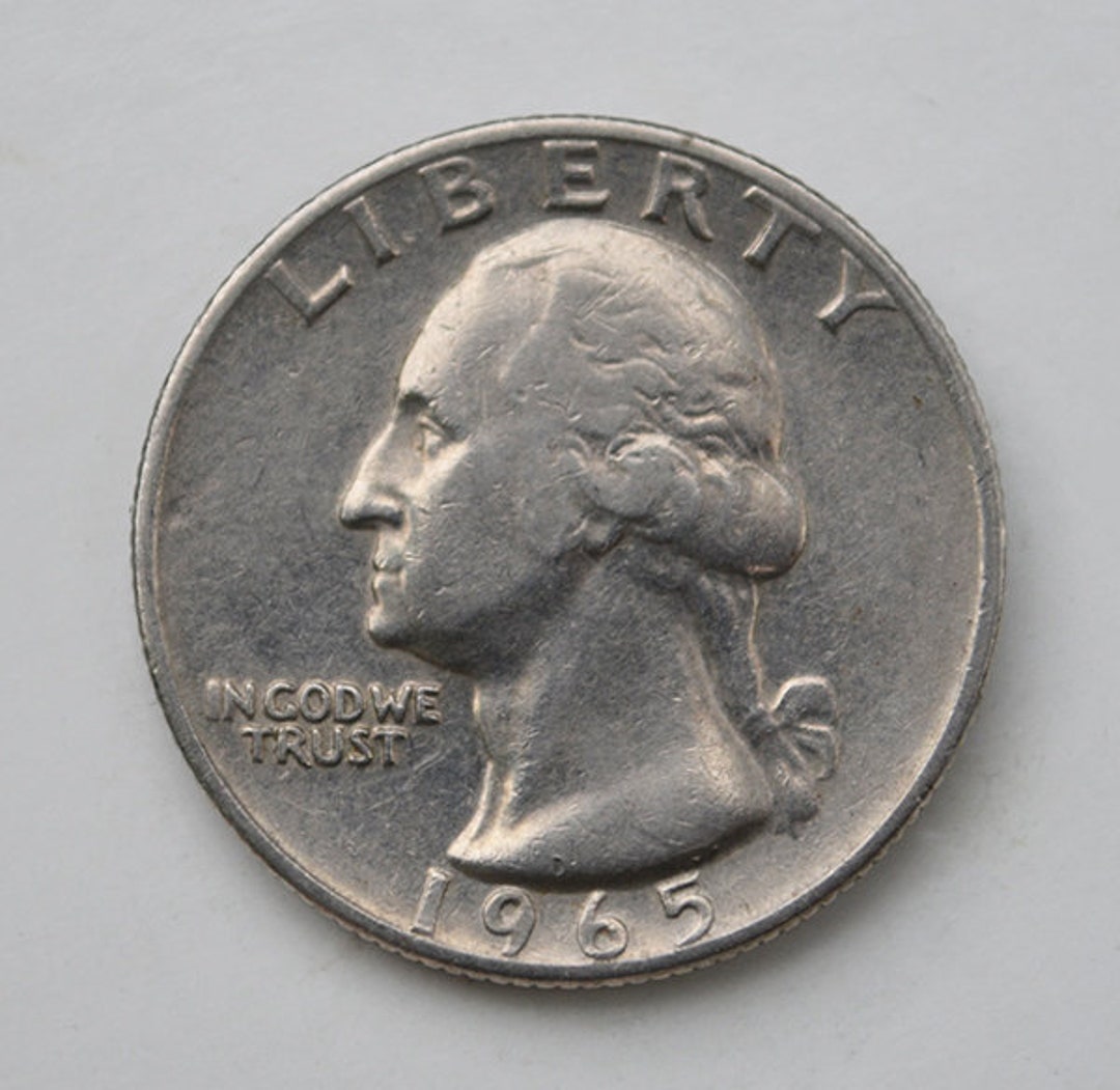 1965 Washington Quarter, Collectible Vintage Coin - Etsy