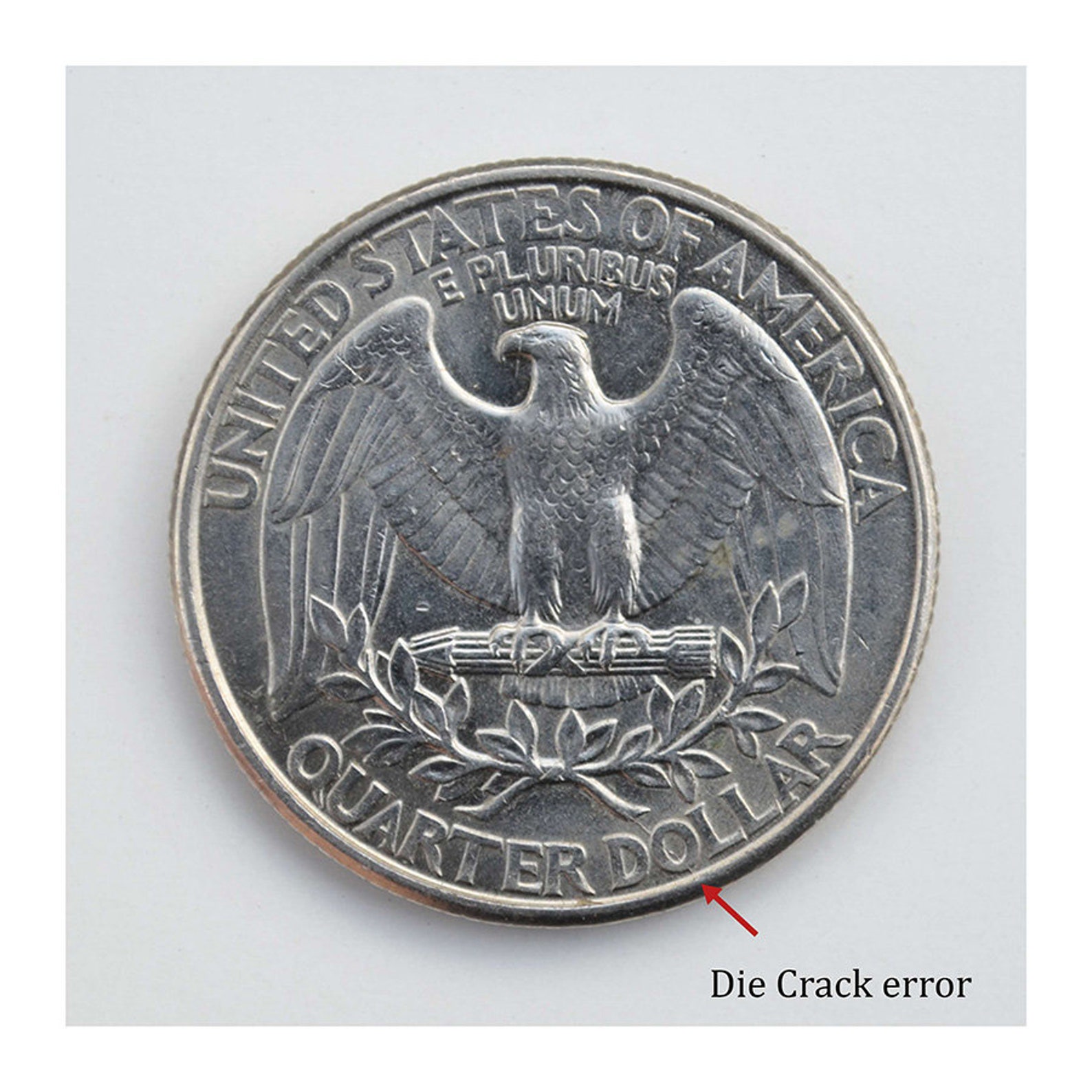 1996 P Washington Quarter Doubled Die Error Die Crack Error | Etsy