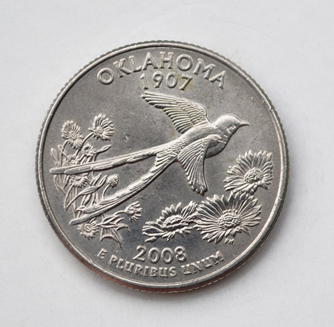 Oklahoma State Quarter Collectible Coin - Etsy