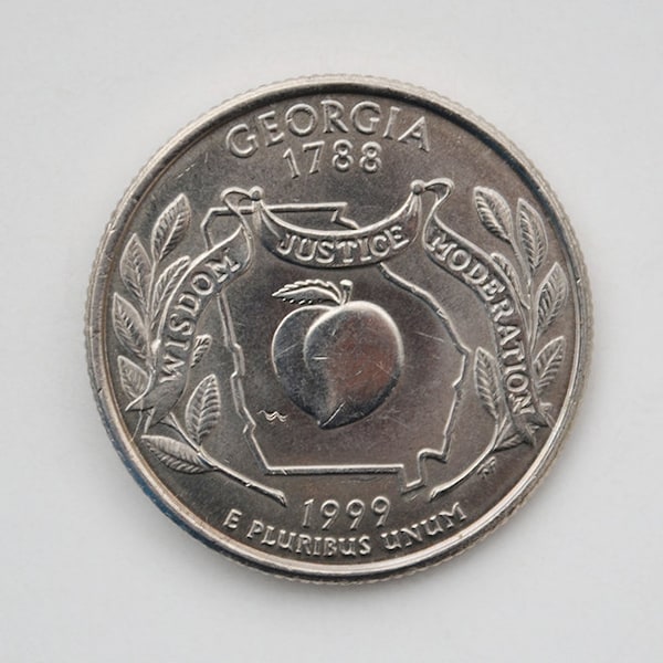 1999 P Georgia Quarter - Etsy