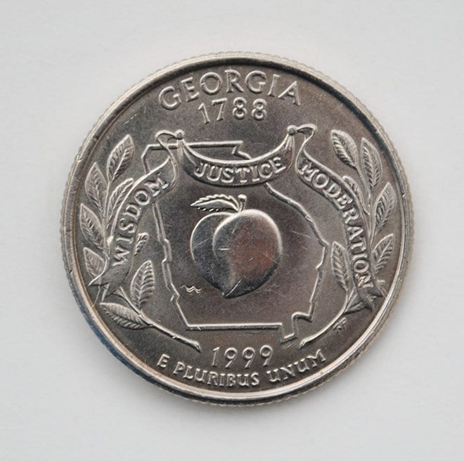 1999 P Georgia State Error Quarter Collectible Vintage Coin - Etsy