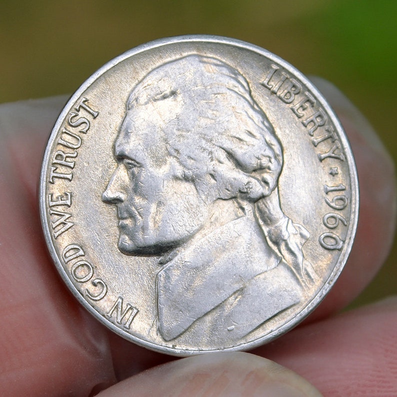 1960 D Jefferson Nickel Error Coin Vintage Collectible Nickel Etsy 1960 D Jefferson Nickel Error Coin Vintage Collectible Nickel Etsy