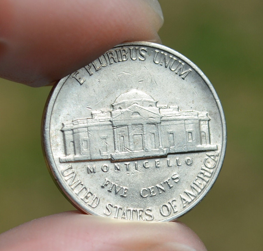 1988 D Jefferson Nickel Error Coin Vintage Collectible Nickel - Etsy