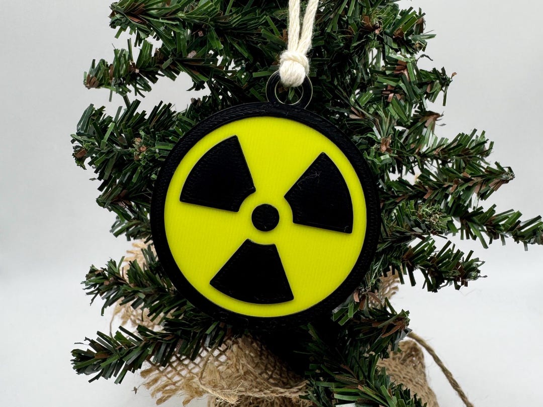 Radioactive Symbol Christmas Ornament, 3D Printed - Etsy