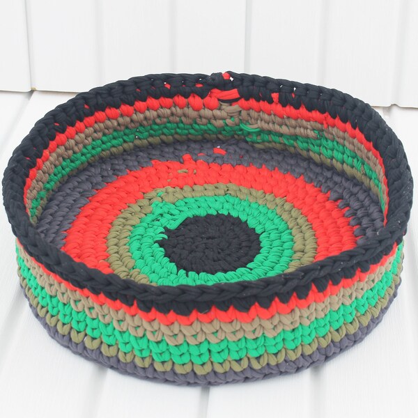 Rag Crochet Basket - Etsy
