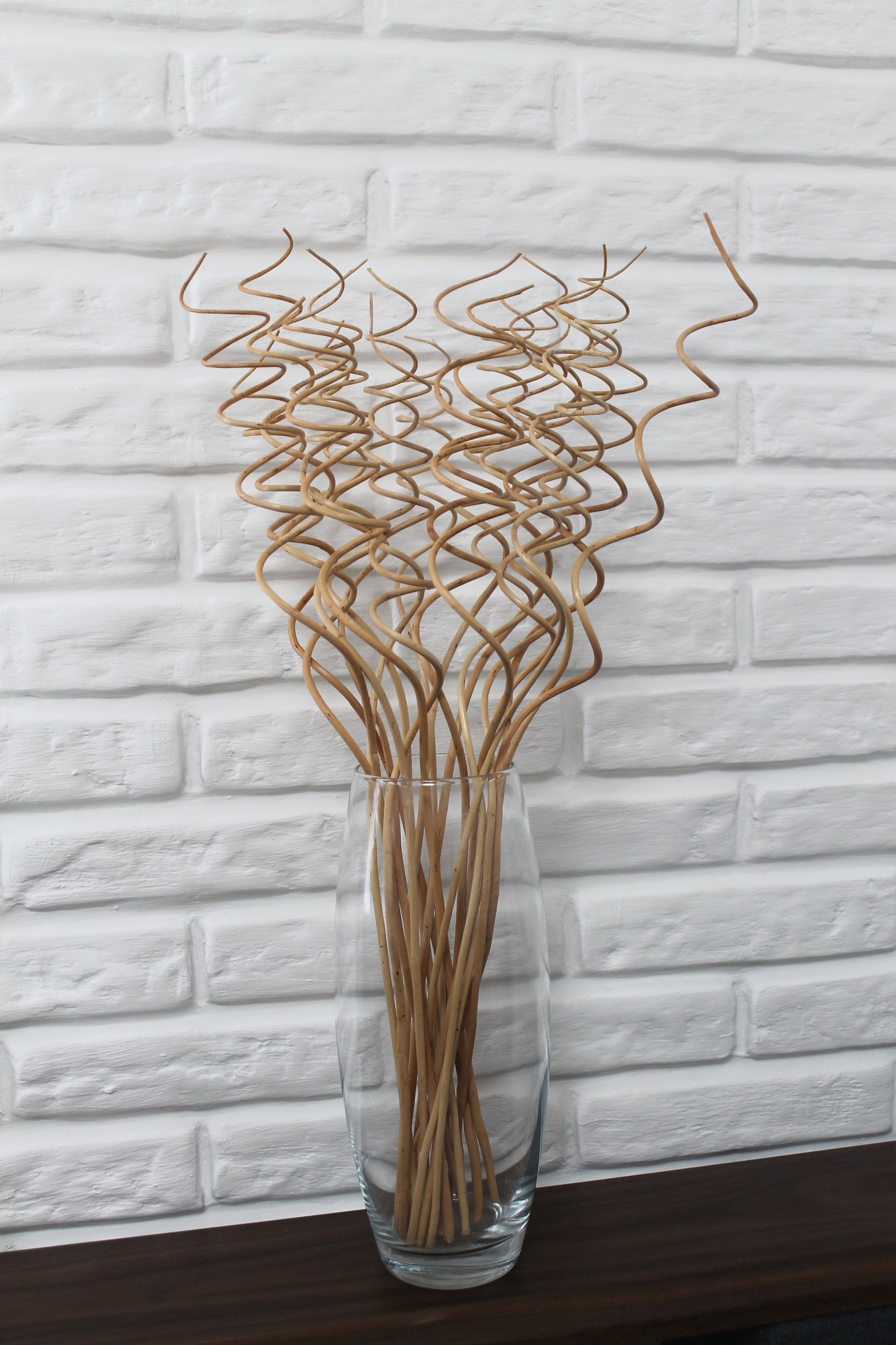25"-26" Curly Willow Branches Twisted Twigs Decor Wood Sticks for Vase ...