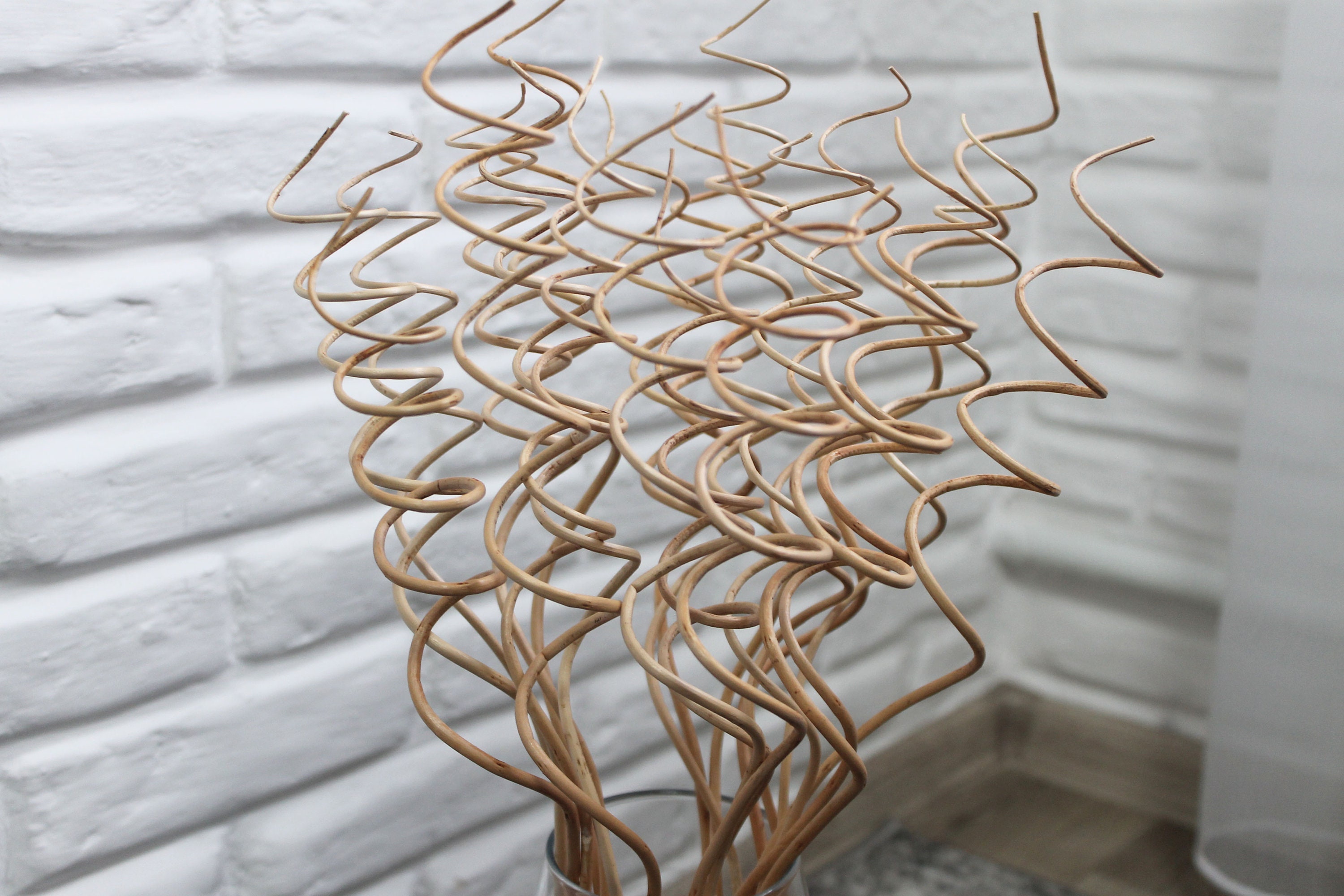 25"-26" Curly Willow Branches Twisted Twigs Decor Wood Sticks for Vase ...