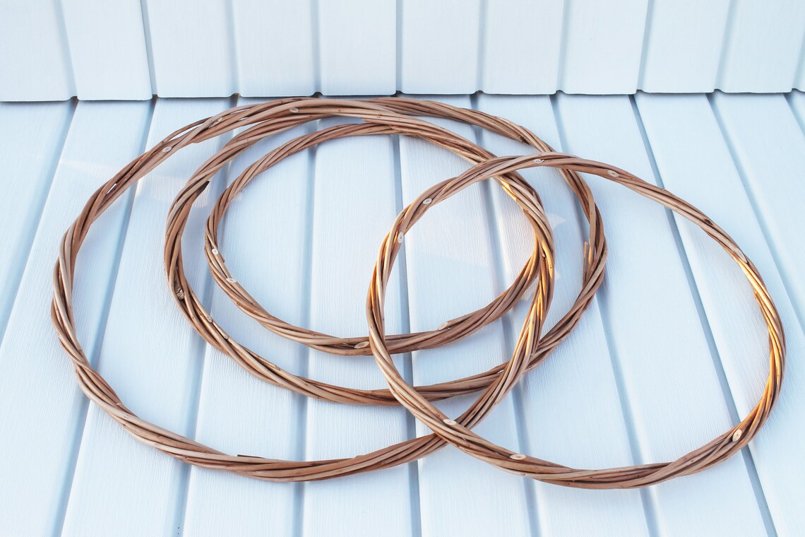 Extra Large Willow Hoop Wicker Wreath Craft - Etsy